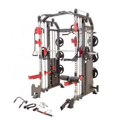 China Commercial Gym Multi Functional Equipment Smith Machine Power Rack Functional Trainer 1700X2120X2300mm for sale