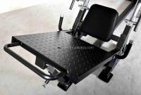 China Compact and Sturdy Grey/Black Seated Leg Press Fitness Equipment for LCL Support for sale