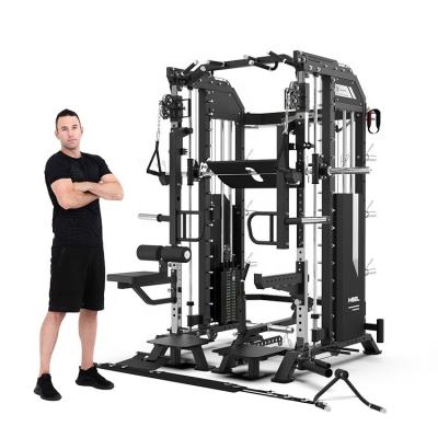 China Multi Function Smith Machine in Silver Grey for Home Gym Equipment for sale