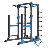 China Commercial Gym Equipment Red Power Squat Rack with Customizable and Durable Design for sale