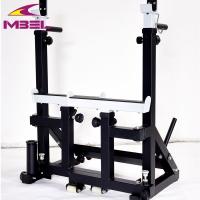 China GREY/BLACK Folded Power Fitness Rack Integrated Gym Trainer for Space-Saving Workouts for sale