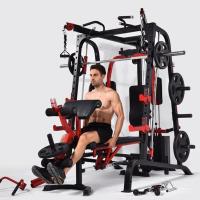 China Transform Your Fitness with the 20' Men's Multifunctional Gym Equipment Smith Machine for sale