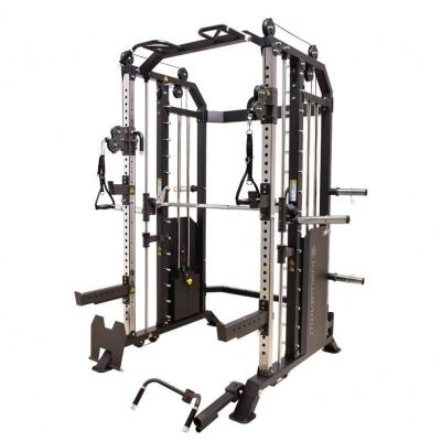 China Affordable and Durable 1700X1990X2300mm Gym Equipment Smith Machine with Pulley System for sale