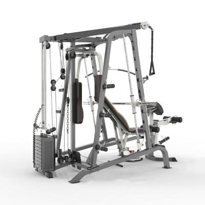 China 55kg Multi Functional Trainer Barbell Rack Gym Fitness Equipment Smith Machine for 20' Container for sale
