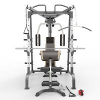 China 55kg Multi Functional Trainer Barbell Rack Gym Fitness Equipment Smith Machine for 20' Container for sale
