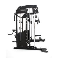 China Red Multi Functional Trainer Power Rack Fitness Gym Equipment Exercise Equipment Smith Machine Home Gym Station N.W. 378.2 for sale