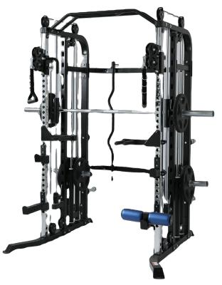China Red Multifunctional Trainer Smith Machine for Men Home and Gym Workout Equipment for sale