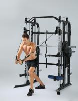 China Red Multifunctional Trainer Smith Machine for Men Home and Gym Workout Equipment for sale