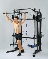 China Red Multifunctional Trainer Smith Machine for Men Home and Gym Workout Equipment for sale