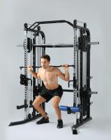 China Red Multifunctional Trainer Smith Machine for Men Home and Gym Workout Equipment for sale