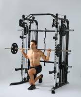 China Red Multifunctional Trainer Smith Machine for Men Home and Gym Workout Equipment for sale