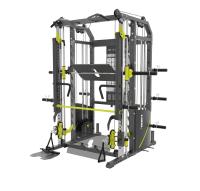 China Commercial Adjustable Power Gym Equipment Functional Trainer Smith Machine Squat Rack for sale