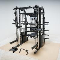 China Commercial Adjustable Power Gym Equipment Functional Trainer Smith Machine Squat Rack for sale