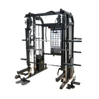 China Multi-functional Smith Machine for Home Gym Equipment 2570x2025x2150mm Dimension mm for sale