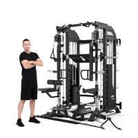 China Unisex Home Multi Function Gym Fitness Equipment end Smith Machine Body Building Equipment for sale