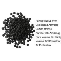 China Particle size 2-4mm Coal Based Activated Carbon offering Iodine Number 900-1200mgg and Pore Volume 07-12mlg ideal for Air Purification for sale