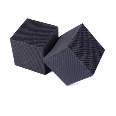 China 100x100x100mm Honeycomb Activated Carbon for Industrial Air and Water Purification with High Iodine Value for sale