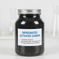 China Impregnated Activated Carbon with 12-24 Months Shelf Life High Hardness ≥95% and Low Moisture <5% for Water Treatment and Air Cleaning for sale