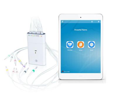 China 12 Lead Wireless ECG Machine  Electrocardiograph Diagnostic Instrument for iOS for sale
