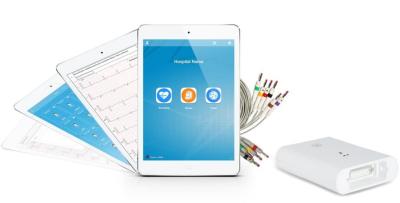 China 12 Lead Resting IPad / IPod Bluetooth ECG Device High Definition Display for sale