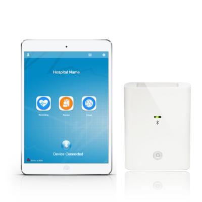 China 12 Lead IPad / IPod Handheld ECG Machine 2 AA Batteries Power For Medical for sale