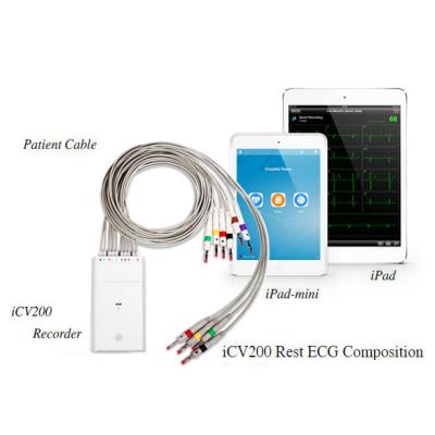 China Bluetooth Transfer Ecg Ambulatory Monitoring With Smart Iphone ECG D Evice for sale