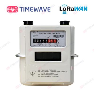 China IoT Smart Gas Meter with LoRaWAN Technology - 1.6/2.5/4.0 m³/h Flow Rates, 3000m+ Range for sale