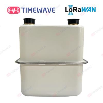 China LoRaWAN Smart Gas Meter with 1.6-4 m³/h Flow Range, 3000m Wireless Range and 4xAA Battery Power Supply for sale