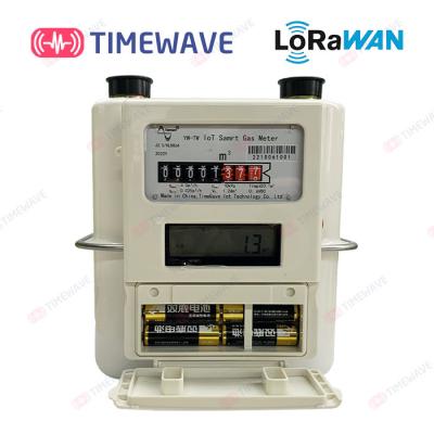China TIMEWAVE Smart IoT Gas Meter with LoRaWAN Technology - 1.6-4.0 m³/h Flow Rate & 3000m Range for sale