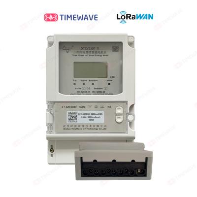 China DTZY2397 LoRaWAN Wireless 3-Phase Energy Meter 220V/380V 100A Max Current Class 1/B Accuracy Smart Monitoring Device for sale