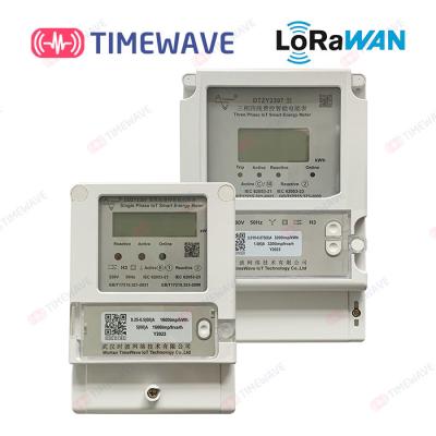 China DTZY2397 Single Phase LoRaWAN Smart Energy Meter 220V 80A with RS485 Interface and Class B Accuracy for sale