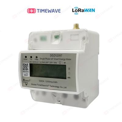 China Single Phase RS485/LoRaWAN/CAT.1 Modbus DIN Rail Smart Prepaid Digital Energy Meter for sale