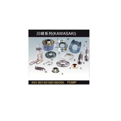 China Kawasaki K5V80 K5V140 K5V160 K5V180 K5V200 Hydraulic Pump Parts Valve Plate Cylinder Block Piston for sale