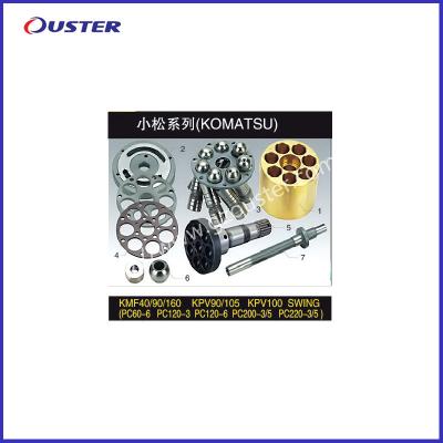 China Komatsu Hydraulic Pump Repair Parts KMF40/90/160 KPV90/105 KPV100 PC60-6 PC120-6 Steel Iron Copper for sale