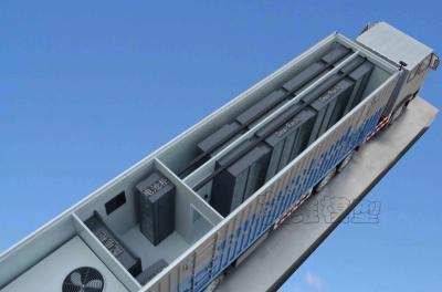 China Mobile Prefabricated Container Data Center with 1100kg Static Payload, 20ft/40ft Standard Size and Hot Air Containment for sale