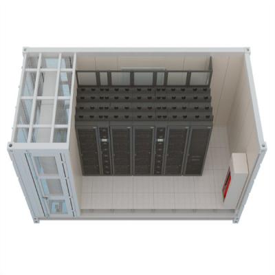 China Prefabricated Container Data Center with 1100kg Static Payload, In-row Air Conditioning, and 20ft/40ft Standard Size for sale