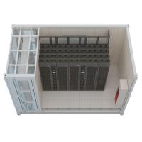 China Prefabricated Container Data Center with 1100kg Static Payload Hot Air Containment and Intelligent Monitoring for sale