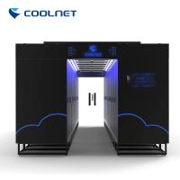 China Modular Data Center with InRow Air Conditioner and 2.0mm Cold Rolled Steel for 1100kg Static Payload for sale