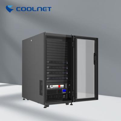 China High Available Micro Data Center Fully Enclosed Cabinet With Glass Front Door and 42U Configuration for sale