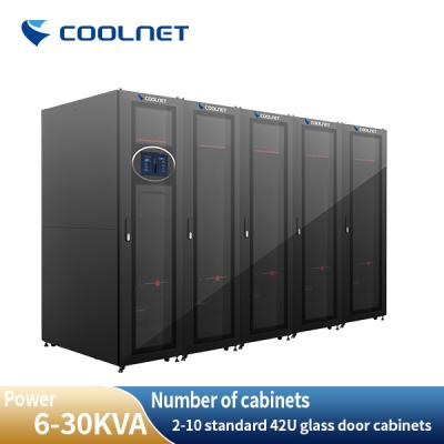 China Automatic DC Inverter Cooling Micro Data Center with 42U Cabinet and R134a Refrigerant for sale