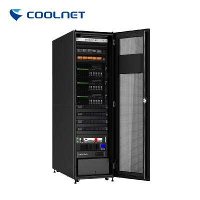 China 42U Integrated Rack Data Center with DC Inverter Cooling and Modular UPS for Edge Computing for sale