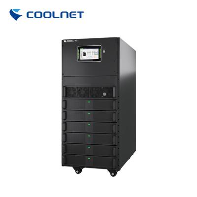 China High Efficiency Rack Mount UPS Power Supply with 96% Efficiency, 20kVA-180kVA Capacity, and ±10% Voltage Regulation for sale