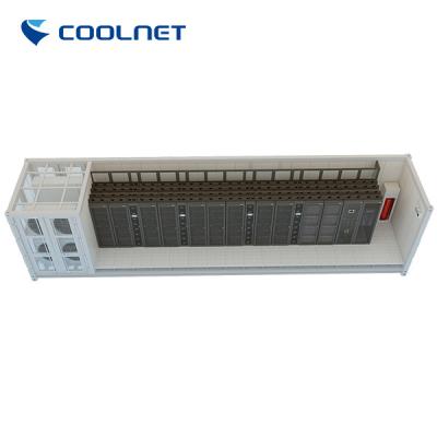 China 2.0mm Cold Rolled Steel Containerized Data Center with Sliding/Manual Doors Optional and 1100kg Static Payload for sale