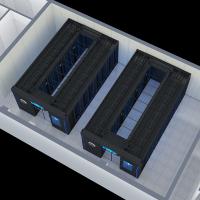 China Coolnet 42U Modular Data Center with 1100kg Static Payload and Cold Aisle Containment for Efficient Server Room Solutions for sale