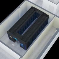 China High Density Modular Data Center with Cold Aisle Containment and 1100kg Static Payload for sale