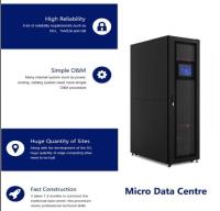 China Coolnet MetaRack EC20 Single-Cabinet Micro Data Center with 3kVA UPS, 3.5kW Rack Cooling, 28U IT Space and 10-Inch Monitoring for Edge Computing for sale