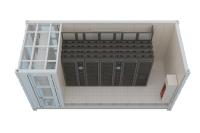 China 20ft 6pcs Racks Prefabricated Data Center with 1100kg Static Payload for Small IDC for sale