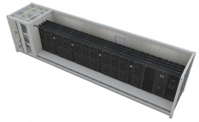 China 20FT Containerized Data Center with 1100kg Static Payload and In-row Air Conditioner for Rapid Deployment for sale
