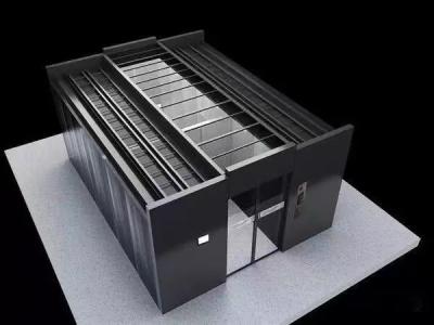 China Coolnet IMDC Configurable Hot and Cold Aisle Containment with Sliding End Doors, Tempered Glass Panels and Modular Server Room Infrastructure for sale