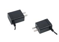 China Over Voltage Protection Black AC/DC Compact Power Adapter 1A Output Power Cord 1.5m ABS for sale
